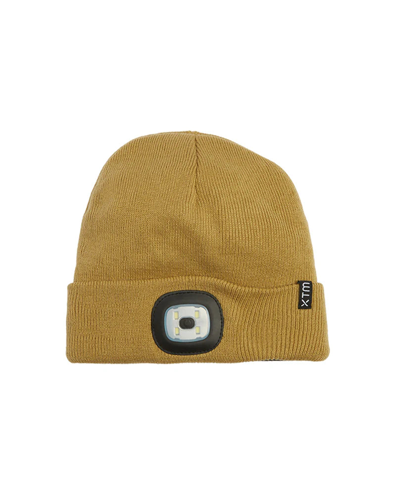 XTM Blinder Headlight Beanie - Sand – Byron Bay Camping & Disposals