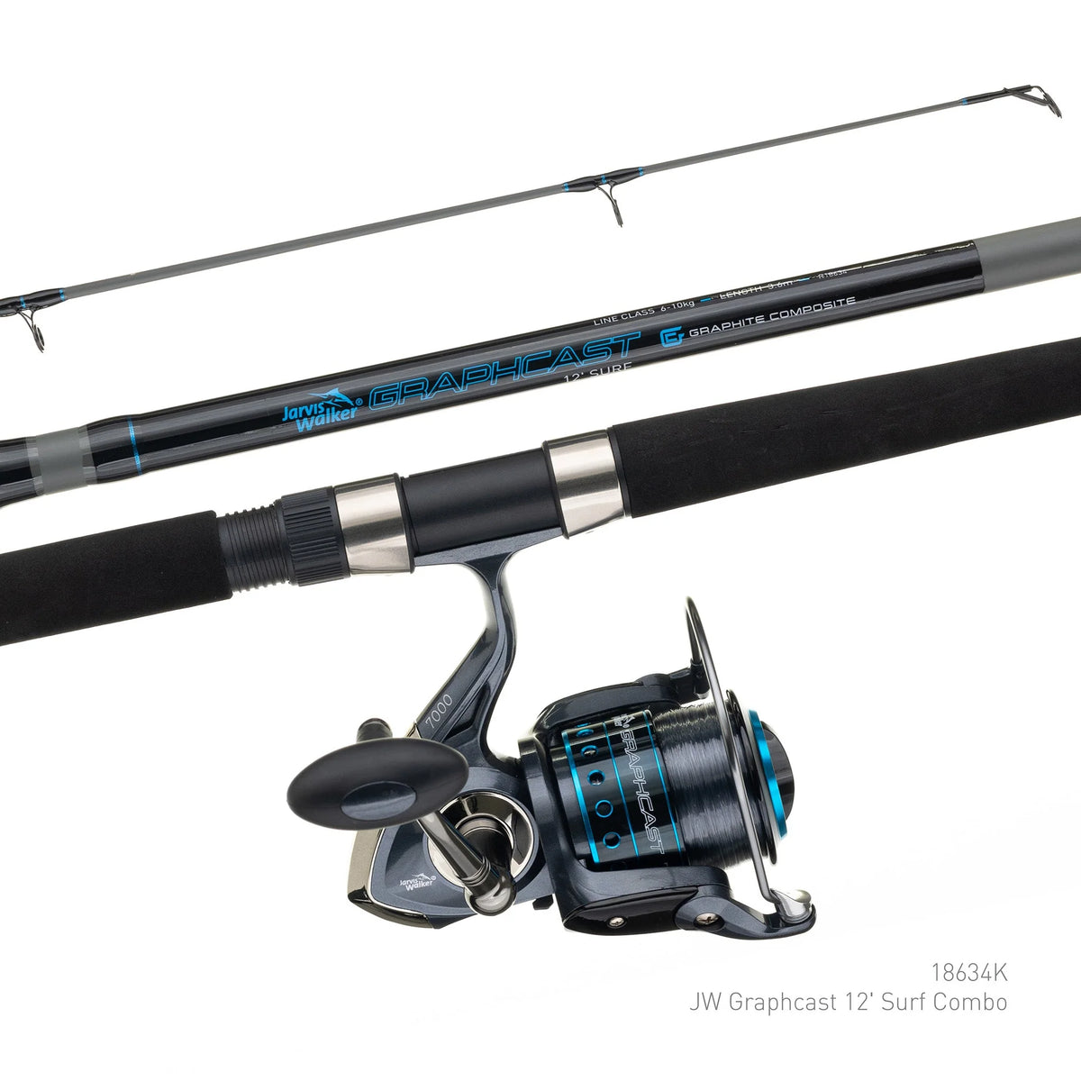 Jarvis Walker Graphcast 12ft Surf Rod/Reel Combo – Byron Bay Camping ...