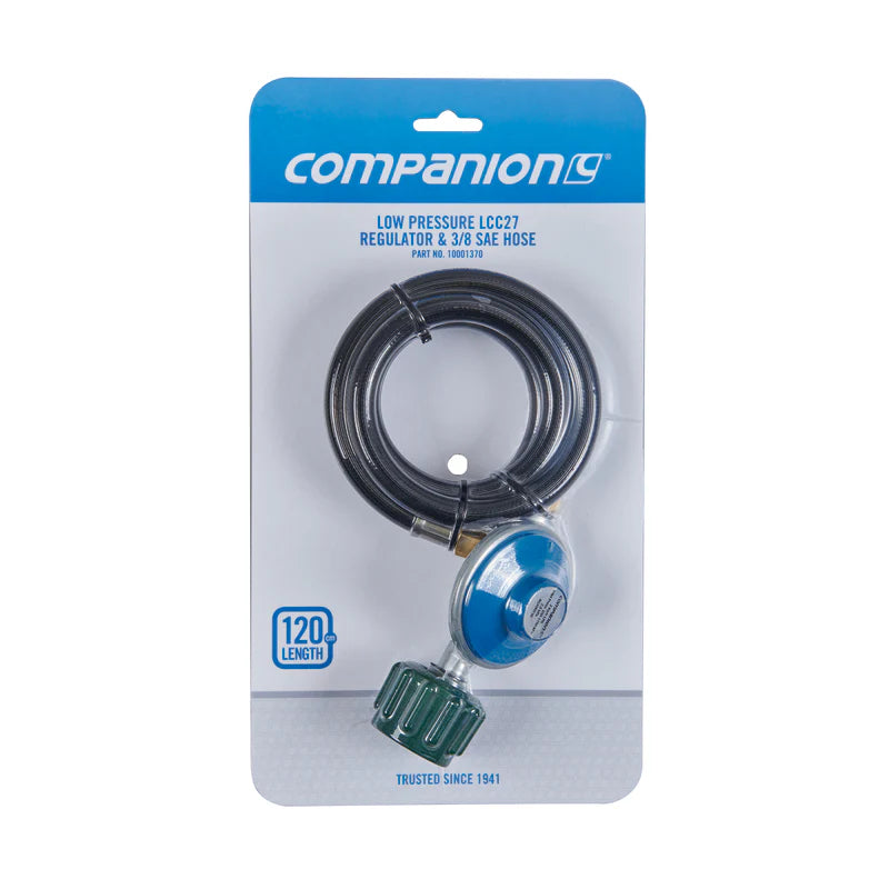 Companion Gas Hose - LCC27 to 3/8 SAE & Regulator - 1.2m – Byron Bay ...